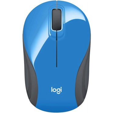 Logitech M187 Wireless Mini Mouse, Blue - Walmart.com