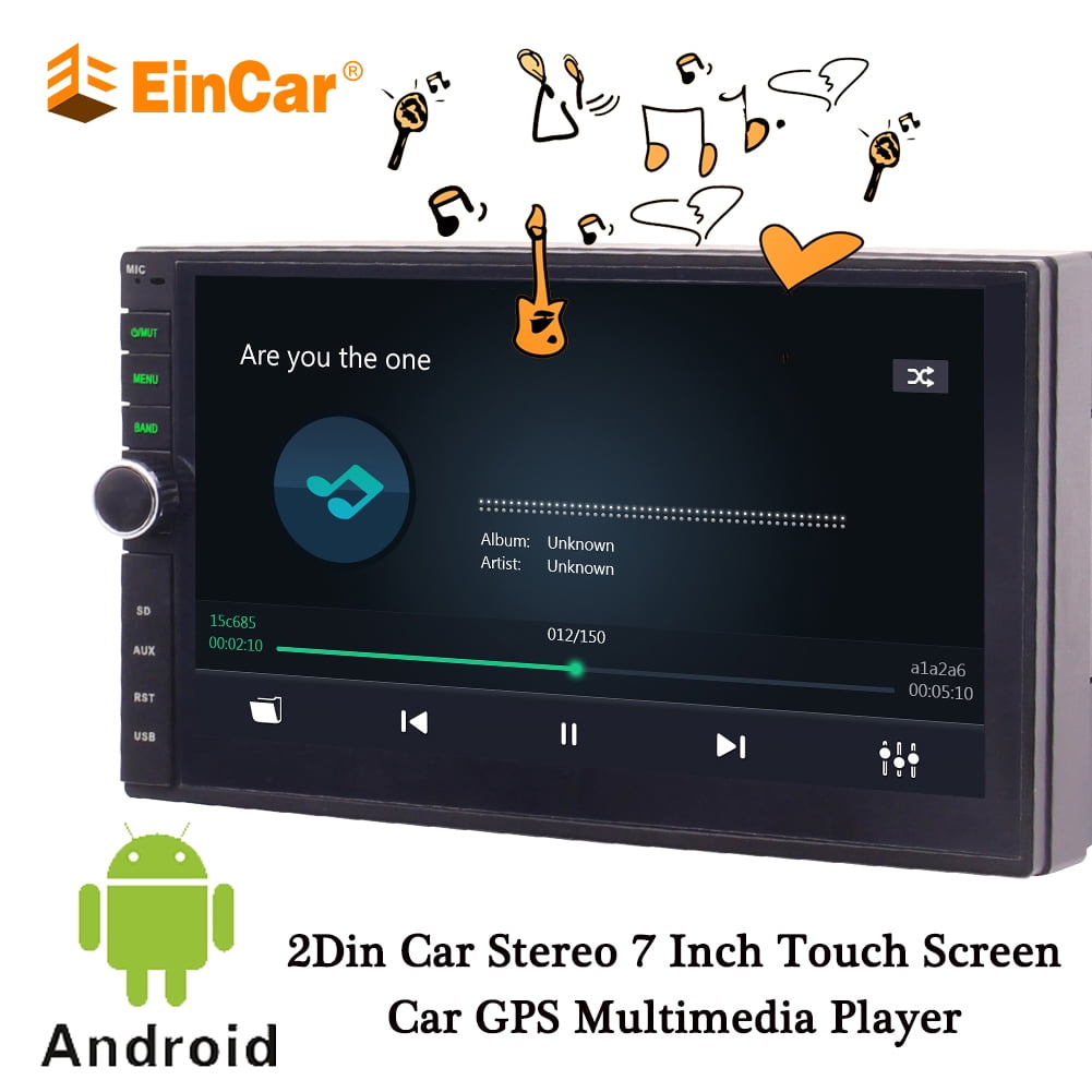 2 Din Android 10.0 Quad-core 2GB+32GB 7 Inch Universal Capacitive HD ...