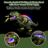Joyfy Dinosaur Robot Toy Remote Control Walking Dinosaur with Light ...