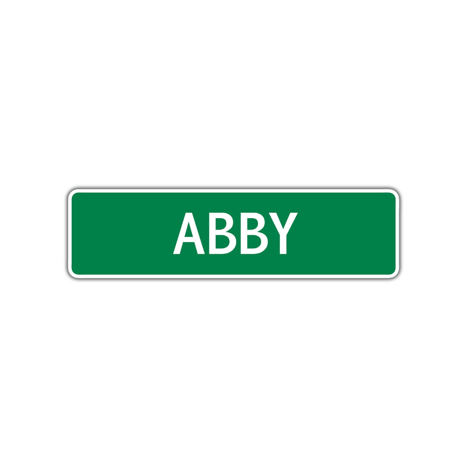 Abby Girls Children Name Letter Printed Plaque Decoration Novelty Label ...