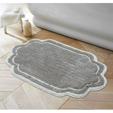 Shaggy Border Ruffle Rug 21X34 Beige - Walmart.com