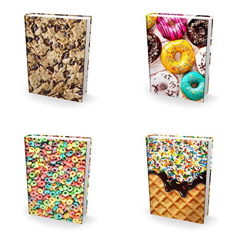Eucatus Assorted Multicolor Jumbo Reusable Nylon Book Covers 4 Pk ...