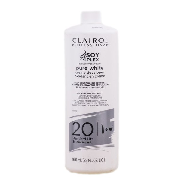 Clairol Pure White Creme Developer - Standard Lift - Option : 20 Volume ...