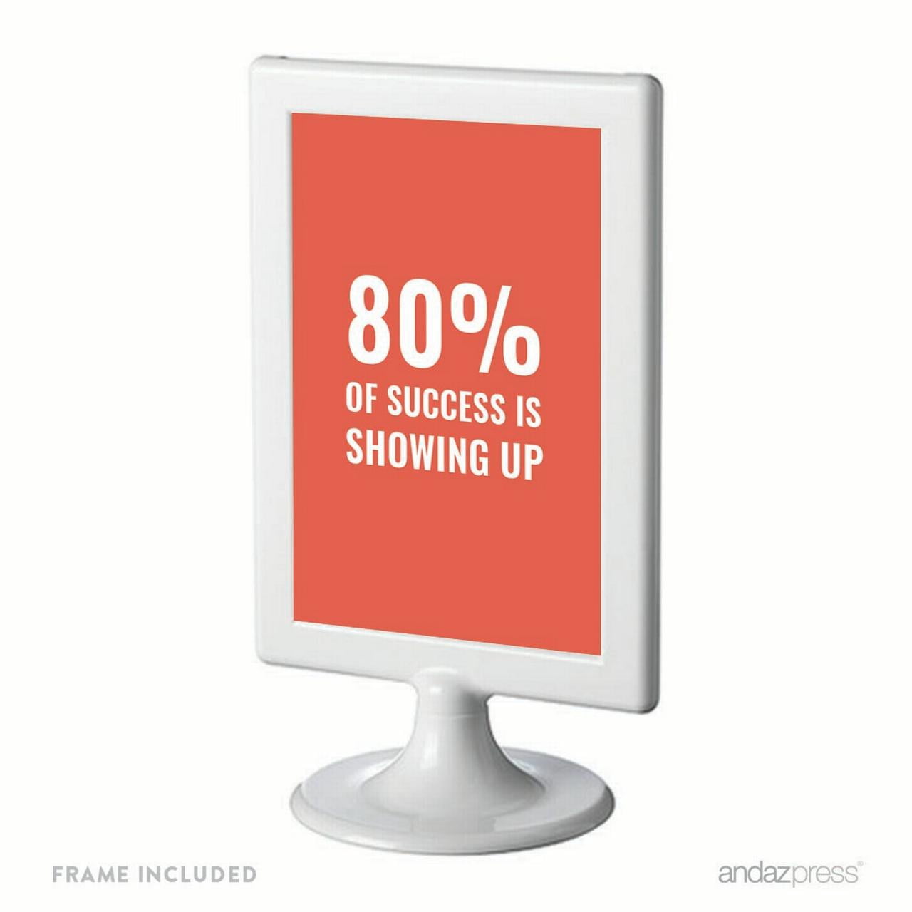 Never Never Never Give Up Motivational Framed Desk Art, Inspirational ...