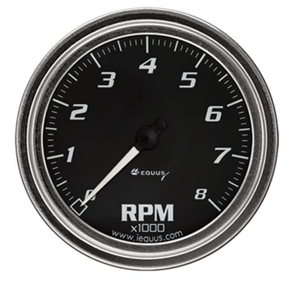 EQUUS 7068 3. 37 inch Chrome Tachometer 8K - Walmart.com - Walmart.com