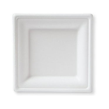 BOOBAM ECONATURAL PRODUCTS Square Disposable Plates - Plant-Based ...
