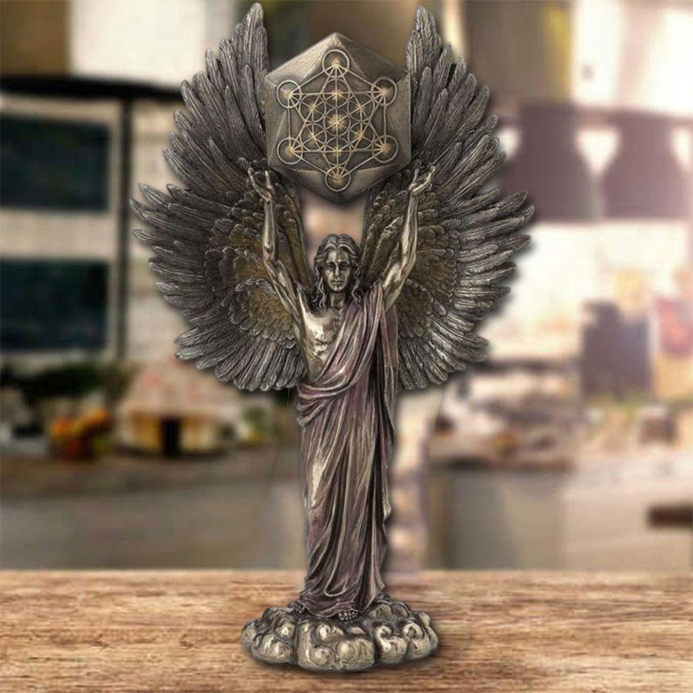 Metatron Bronzed Six-winged Angel Statues Home Decoration Also A Great ...
