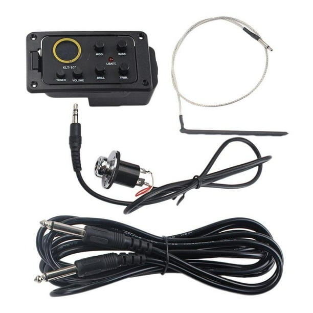4-Band EQ Equalizer Acoustic Guitar Kits Preamp Piezo Pickup w/ Cable Screws - Walmart.ca
