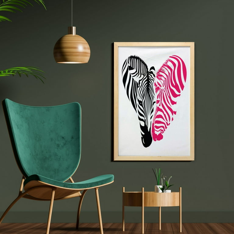 Light Pink Zebra Heart