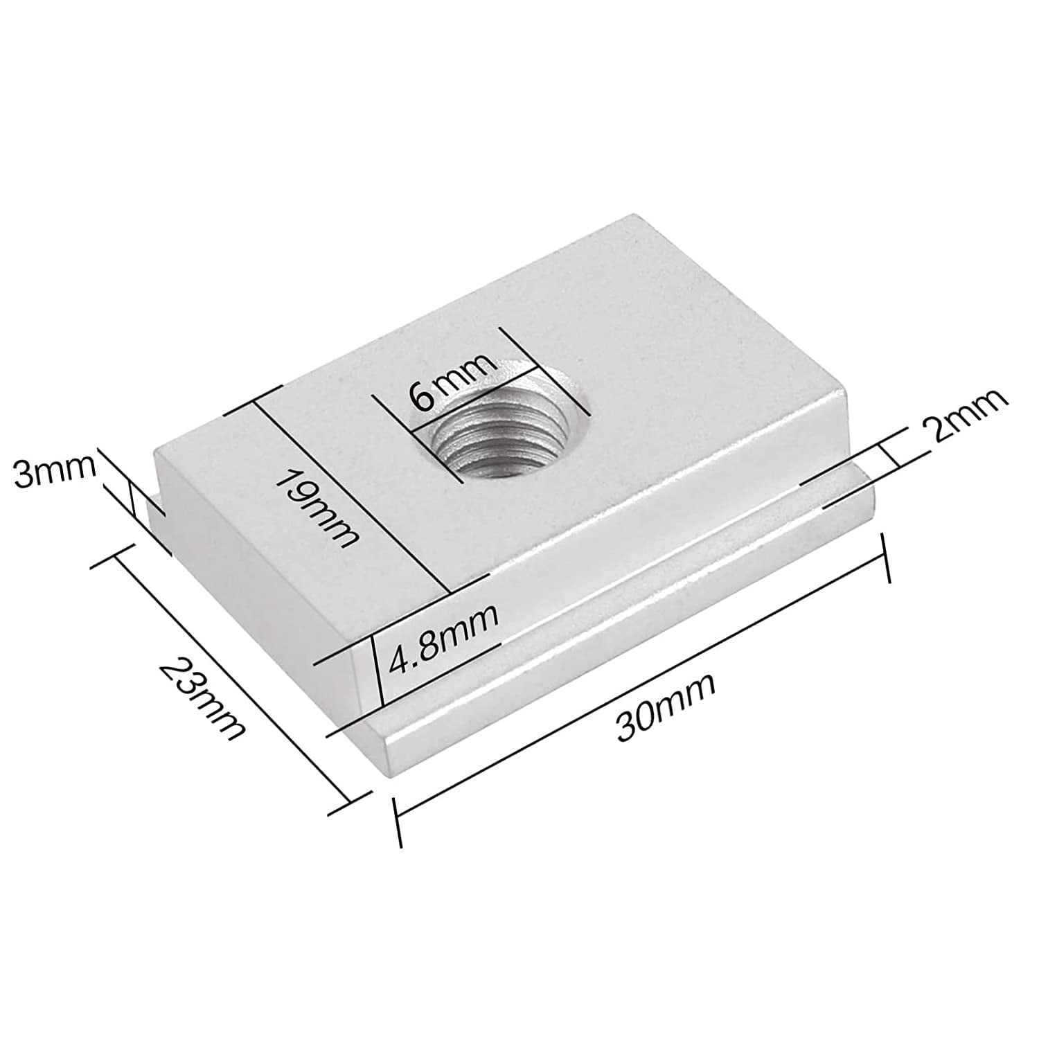 Click here for Unbranded 6 Pcs T-Slot Nuts  M6 T-Rail Sliding Nut... prices