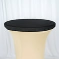 BalsaCircle Black Fitted Spandex Cocktail Table Top Stretch Cover ...