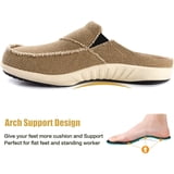 SLACK FOOTWEAR Men's Slip On Slippers, Canvas, Anti-Skid Rubber Sole ...