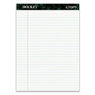 TOPS Docket Gold Writing Pads, 8-1/2 x 11-3/4, Legal Rule, 50 Sheets ...