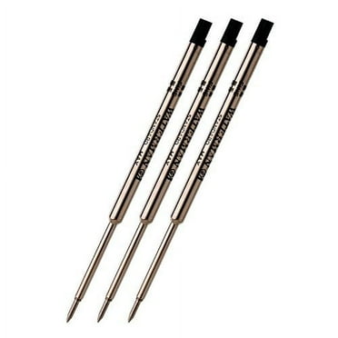 Refill For Waterman Roller Ball Pens, Fine Point, Black Ink - Walmart.com