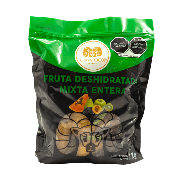 Fruta deshidratada entera Cimarrón Botanas 1kg | Walmart en línea