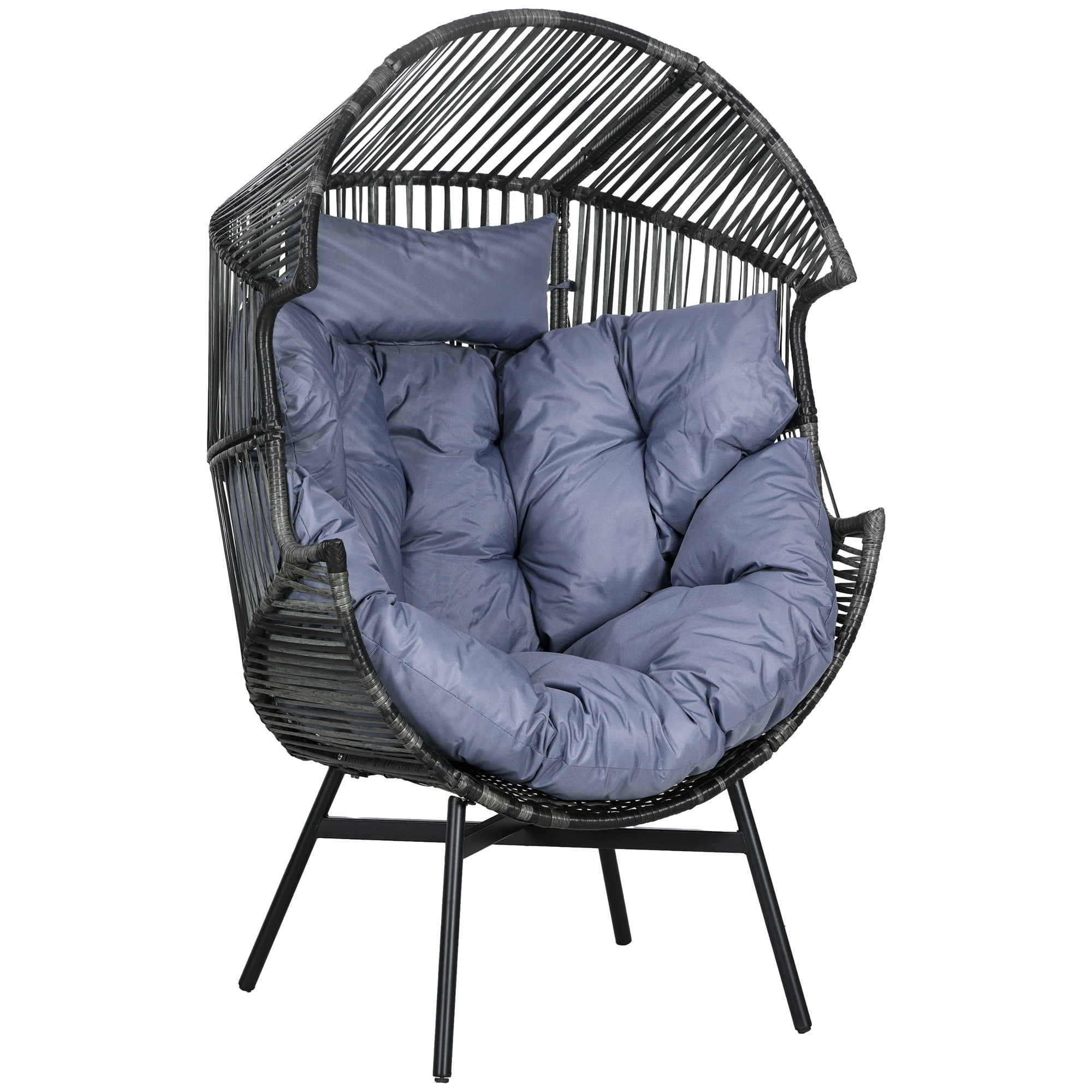 Click here for Outsunny Wicker Egg Chair Outdoor Oversized Lounge... prices