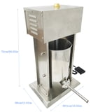 INTSUPERMAI Electric Sausage Stuffer 10L Sausage Making Mahchine ...