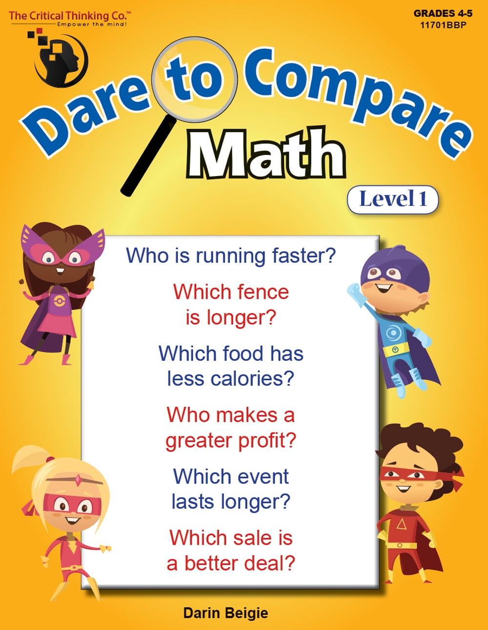 Dare to Compare Math: Level 1 - Using Calculations to Make a Comparison ...