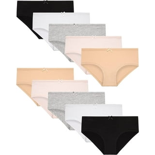 INNERSY Underwear for Teen Girls Soft Cotton Briefs Mid- Rise Panties 6 ...