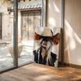Abstract Cowgirl Wall Art, Modern Western with Blonde Woman in Cowboy ...