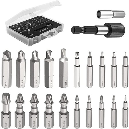 Damaged Screw Extractor Set, [22 PCS] Broken Bolt Stripped Screw ...