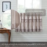 VHC Brands, Florette Ruffled Patchwork Curtain Tier, Brown, 36x36, Set ...