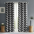 Home Essence Apartment Leo Chevron Window Curtain Pair - Walmart.com