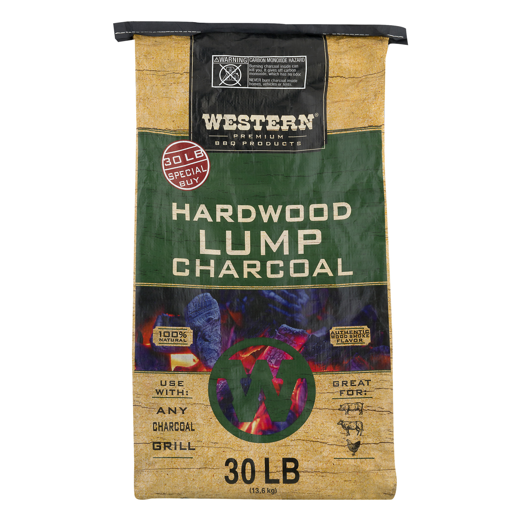 Western Premium BBQ 30LB Hardwood Lump Charcoal Walmart Inventory Western Premium BBQ 30LB Hardwood Lump Charcoal Walmart Inventory