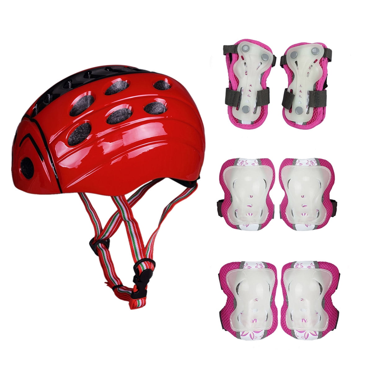 CoastaCloud Kids Skateboard Protection Set with Helmet, Knee and Elbow ...