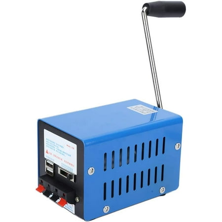 Hand Crank Driven Electric Generator, 20W Large Power Mechanical ...