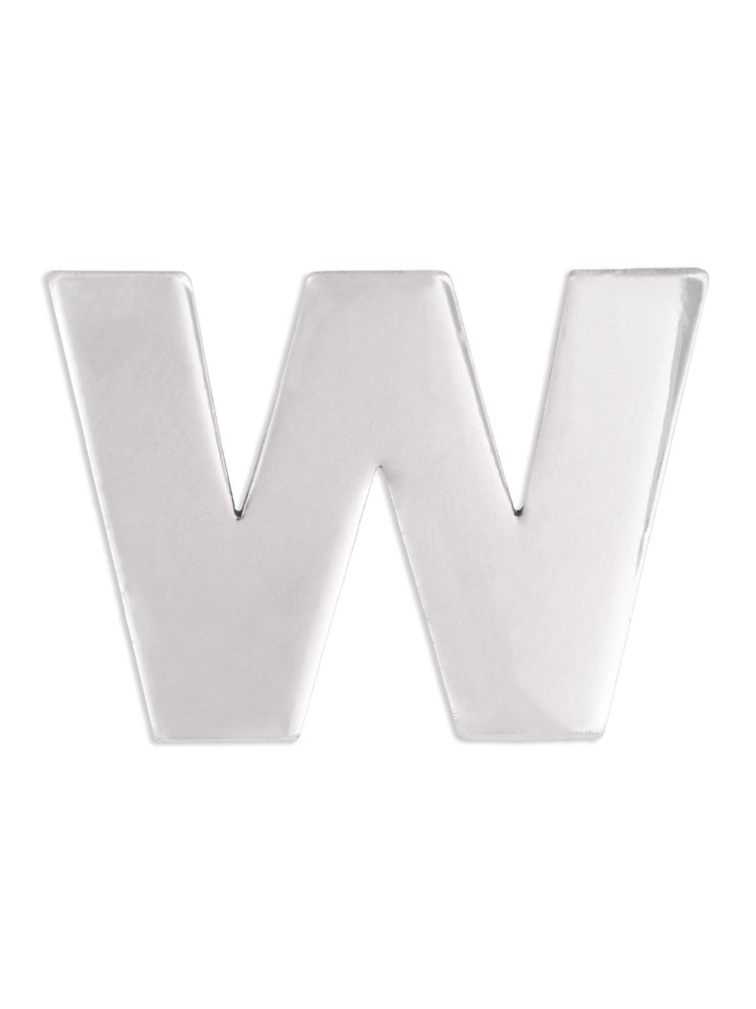 PinMart's Silver Letter W Alphabet Lapel Pin - Walmart.com