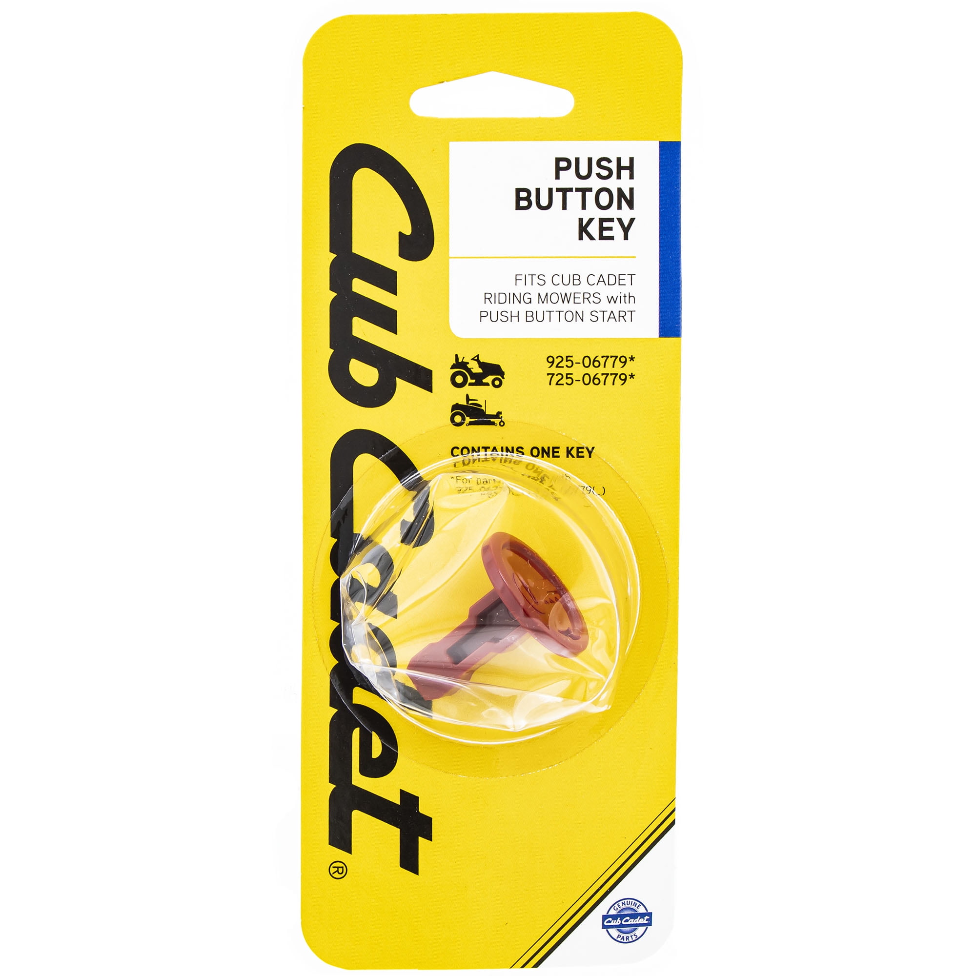 CUB CADET 490-350-C002 Push Button Key RZT SX XT1 XT2 42 46 50 SLX54 ...