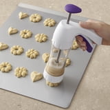 Wilton Comfort Grip Spritzer Cookie Press, 13-Piece with Clear Dough ...