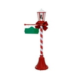 "North Pole"" Musical Snowman Lamp Post, LED Lights & Animated Blowing ...