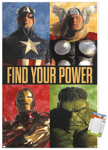 Marvel Comics - Avengers Grid Wall Poster, 14.725" x 22.375" - Walmart.com