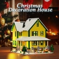 Christmas Village House Building Block Set Lighted Building House ...