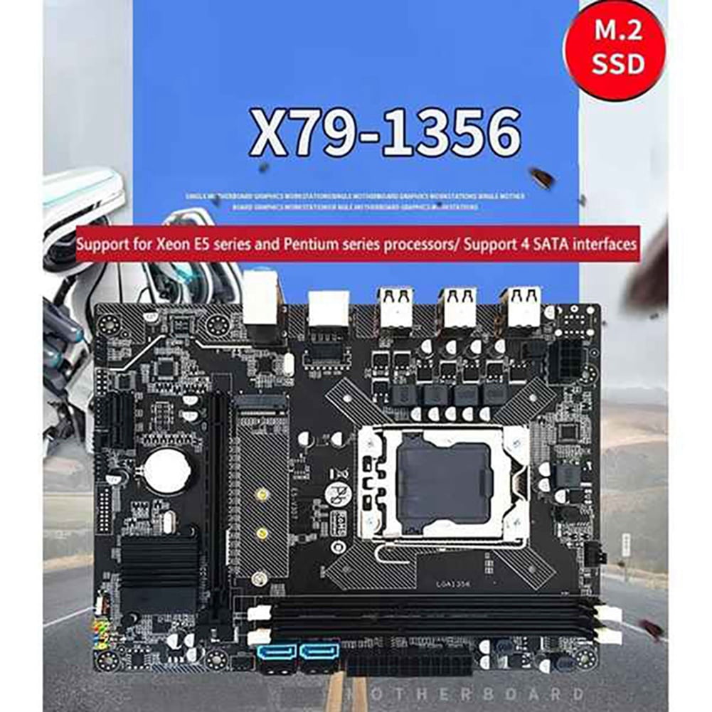X79 LGA 1356 Motherboard Set Combo + E5 2420 V2 Cpu +8GB DDR3 Memory ...