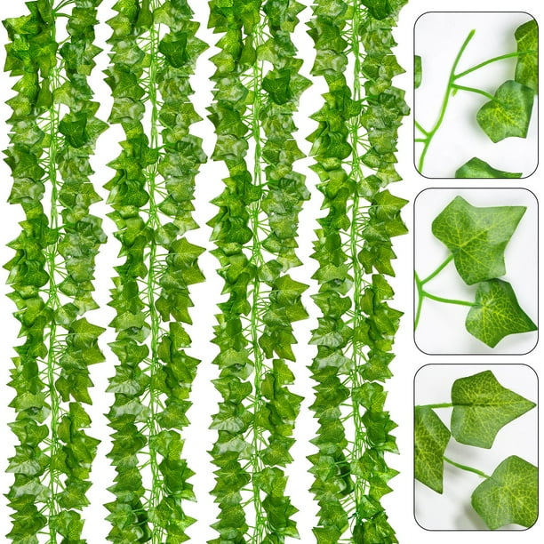 14Pack 98ft Fake Vines for Hanging Decor Artificial Greenery Garland ...