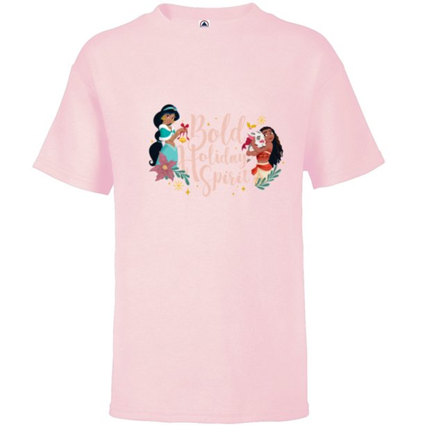 Disney Princess Jasmine and Moana Bold Holiday Spirit - Short Sleeve T ...