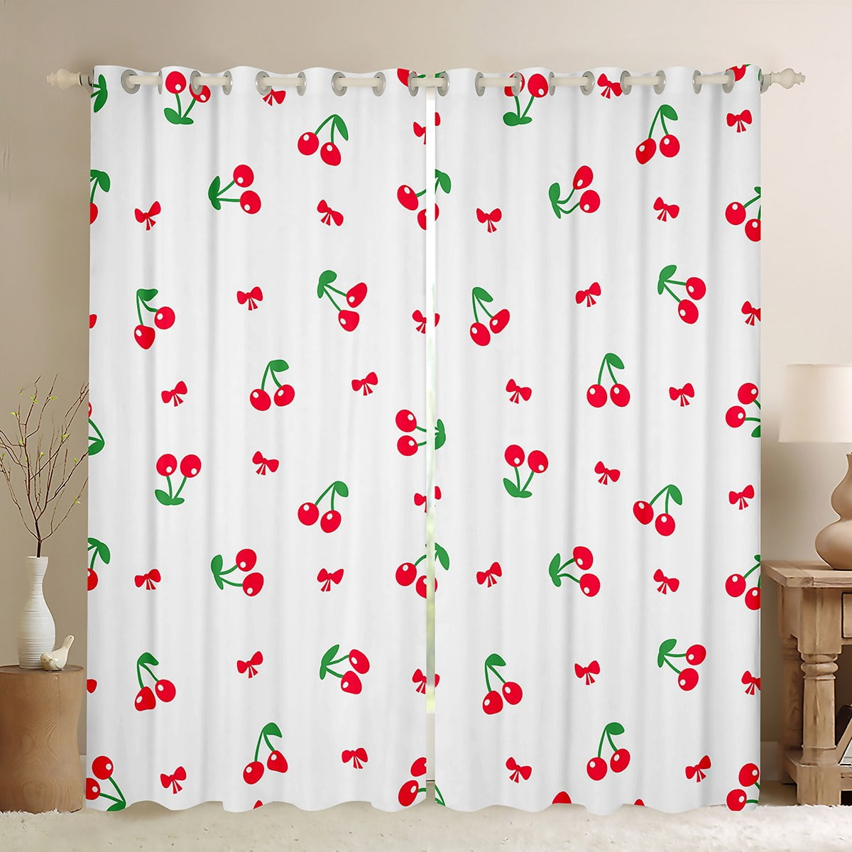 Erosebridal Dreamy Princess Bowknot Curtains Pack of 2 (52x84),Cartoon ...