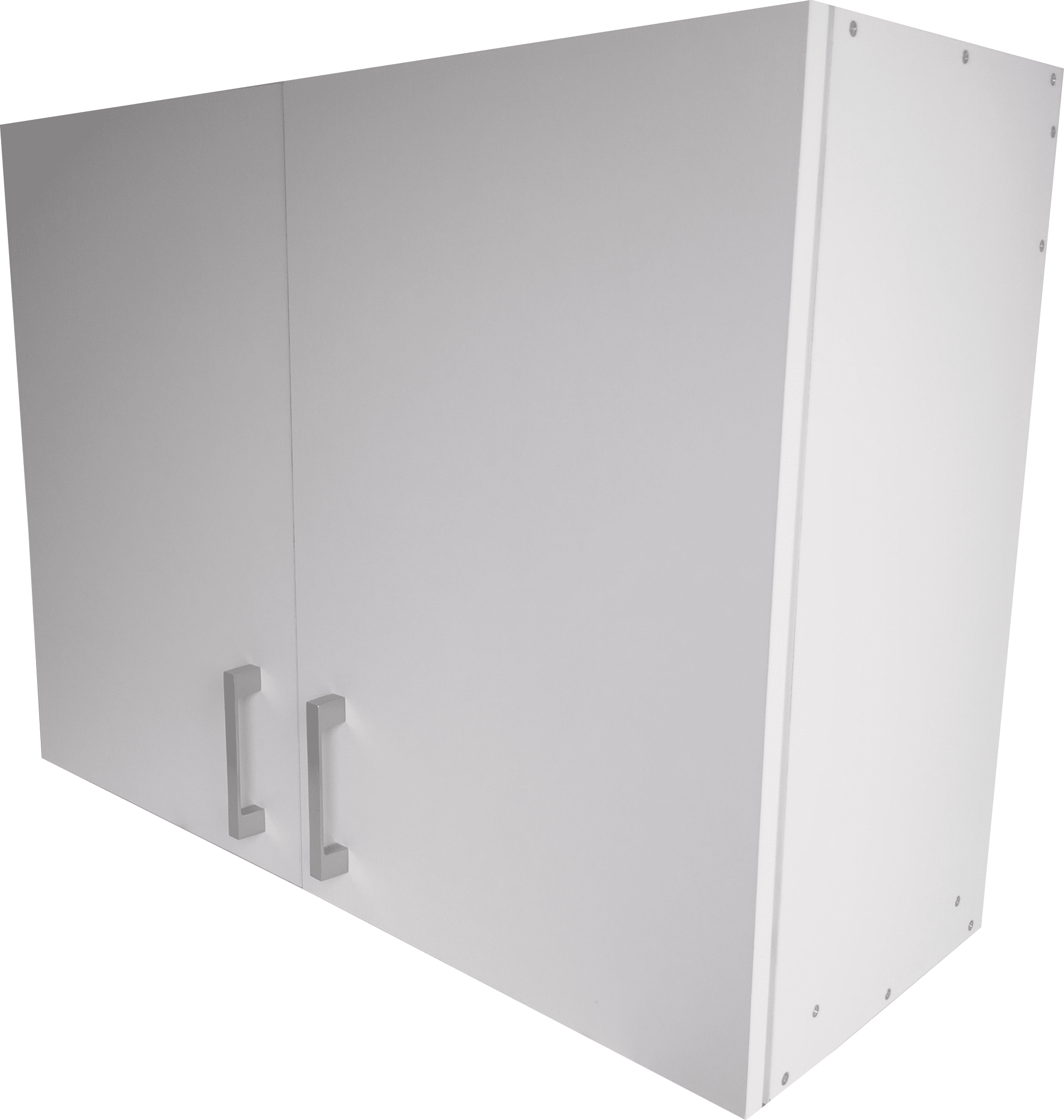 Alacena para cocina 2 puertas Blanca 80cm, Doble base , Jaladera ...