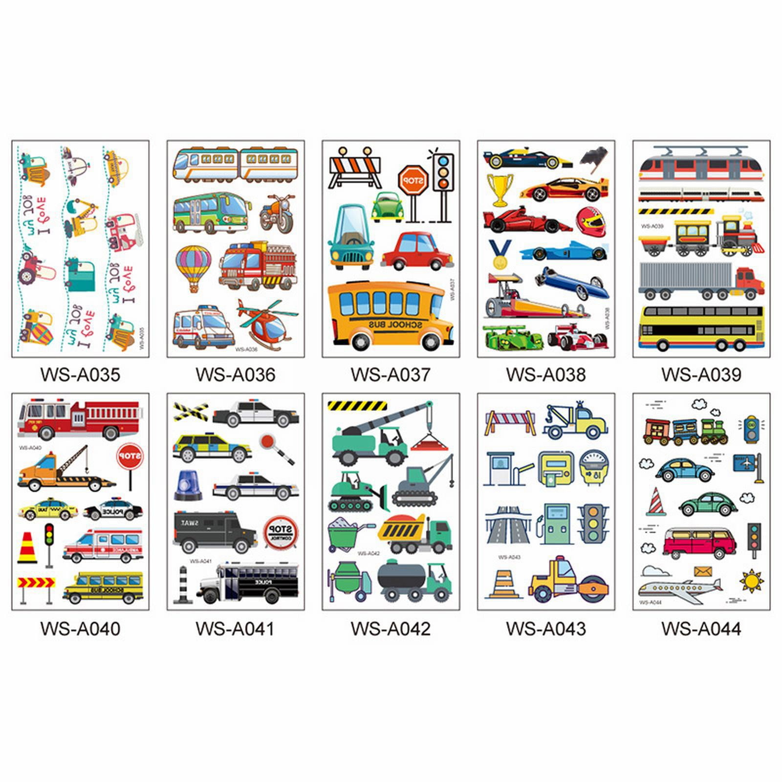 SEMIMAY Children's Sticker Car Animal Space Robot Butterfly Shark Bear ...