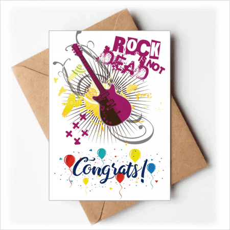 Rock Music Guitar Music Instrument Wedding Cards Congratulations ...