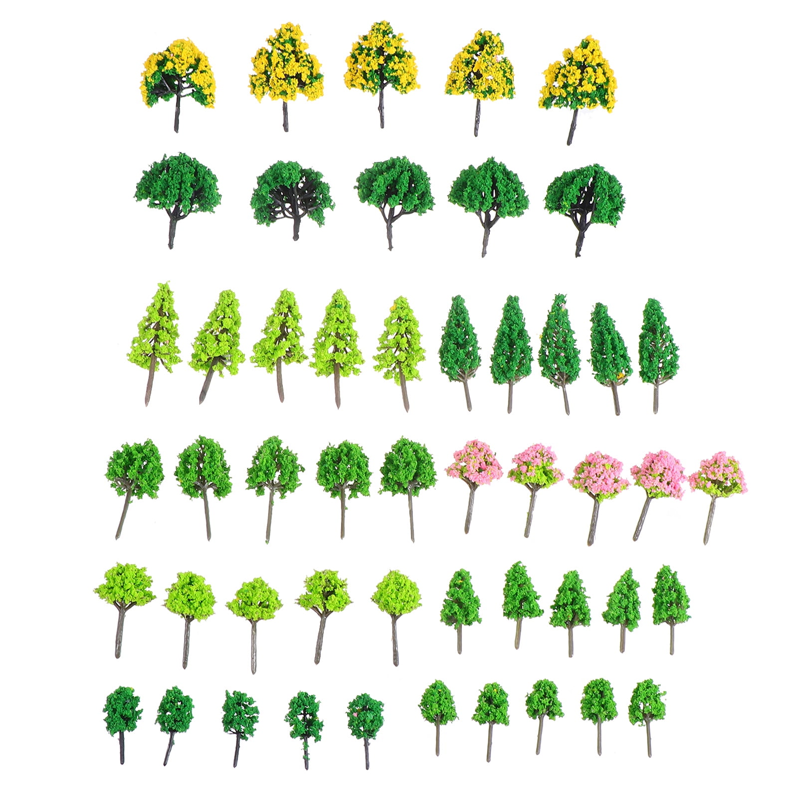 Trees Model Tree Miniature Scenery Mini Landscape Fake Mixed Crafts ...