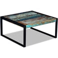 vidaXL Coffee Table Solid Reclaimed Wood 31.5"x31.5"x15.7" - Walmart.com