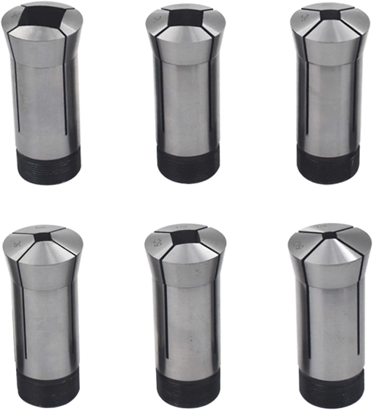waltyotur Collet Set 5C Square Hole Collet 1/4-3/4 Inch for Machining ...
