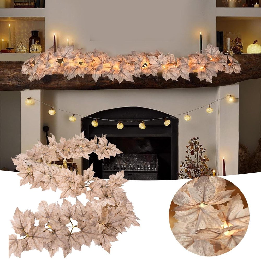 Click here for Estbridge 2 Pack Fall Garland With Lights - 8.2ft... prices