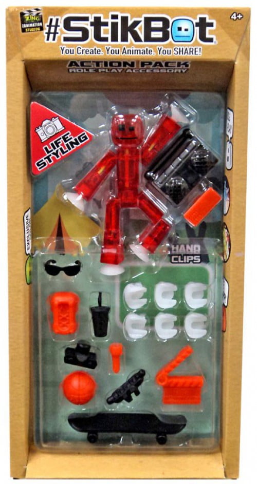 Stikbot Action Pack Life Styling [Red & Black] - Walmart.com