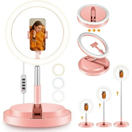 Selfie Ring Light with Stand and Phone Holder - 12 Inch Phone Ring ...