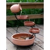 Garden Sundance Terracotta Solar Water Fountain Cascade - Walmart.com